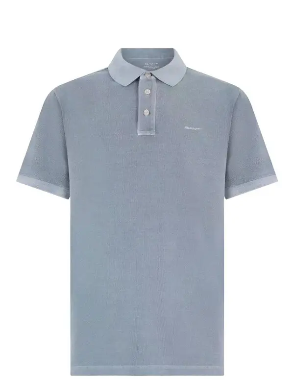 Gant Sunfaded Cotton Polo Shirt - Blue