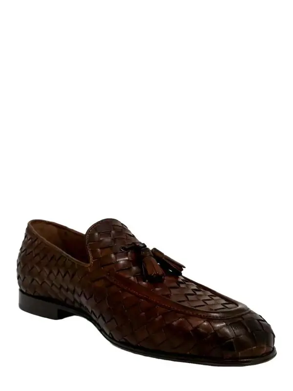 FRANZESE COLLECTION Tassel Detail Loafers - Brown