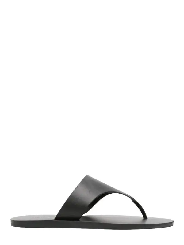 Manebí Leather Thong-strap Sandals - Black