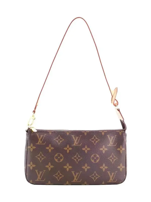 LOUIS VUITTON Monogram Canvas Pochette Accessoires Nm Clutch Bag - Brown