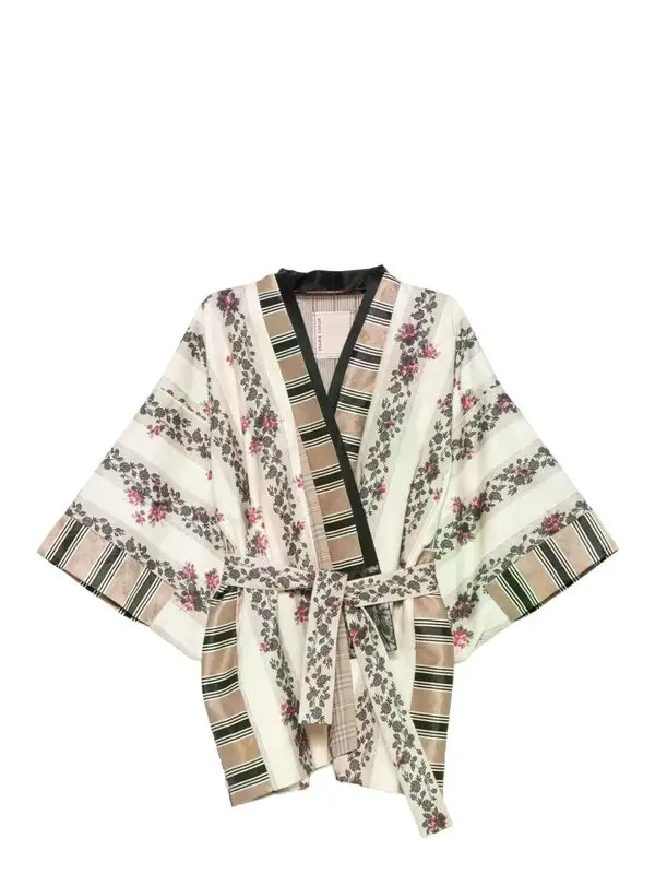 Antonio Marras Floral Print Kimono - Neutrals