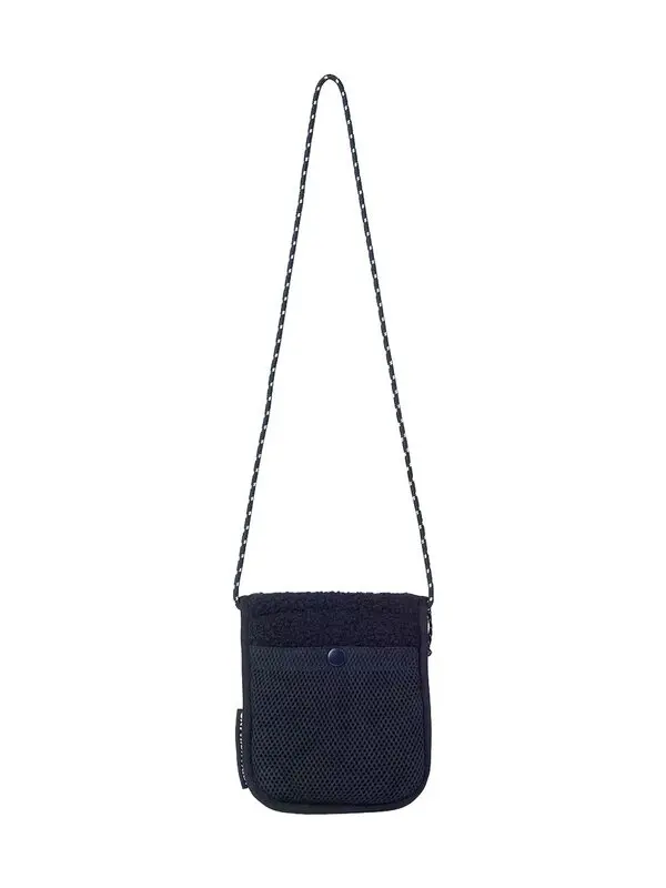 SKY HIGH FARM WORKWEAR Fleece Crossbody Bag - Blue