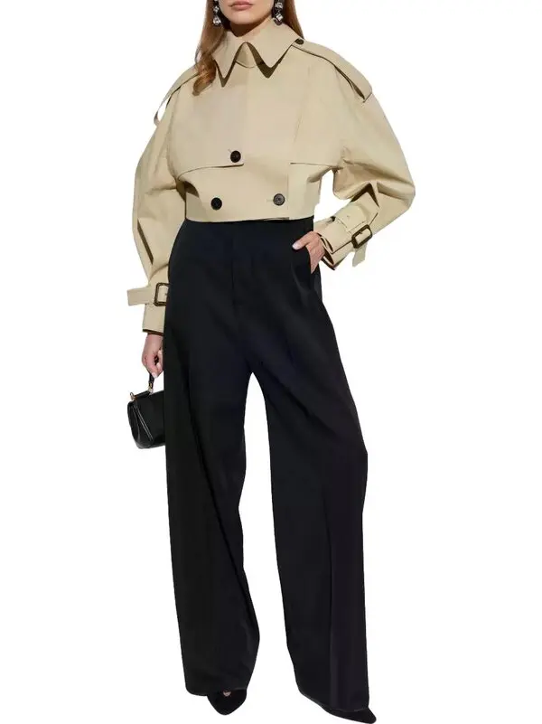 Givenchy Cropped Double-breasted Jacket - Neutrals