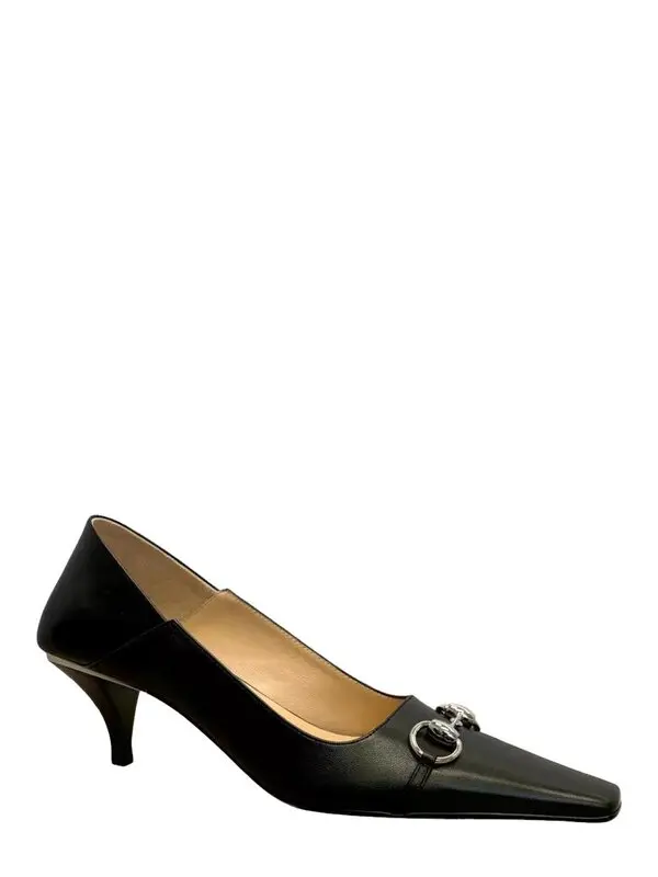 Gucci Vittoria Horsebit Pumps - Black
