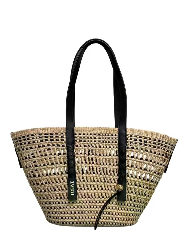 Loewe Braided Basket Shoulder Bag - Neutrals