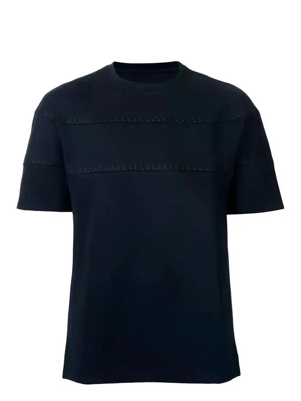 WOOYOUNGMI Stitching Detail T-shirt - Blue