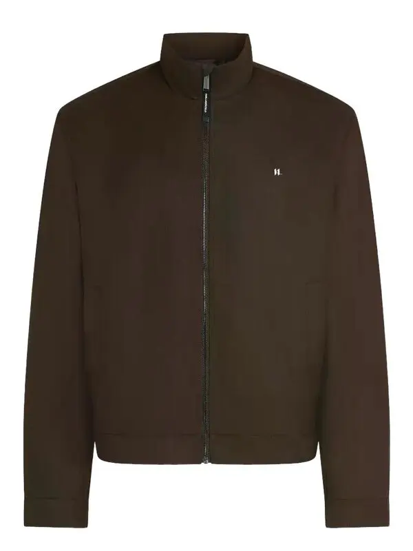 Karl Lagerfeld Dark Logo Plaque Lightweight Jacket - Brown