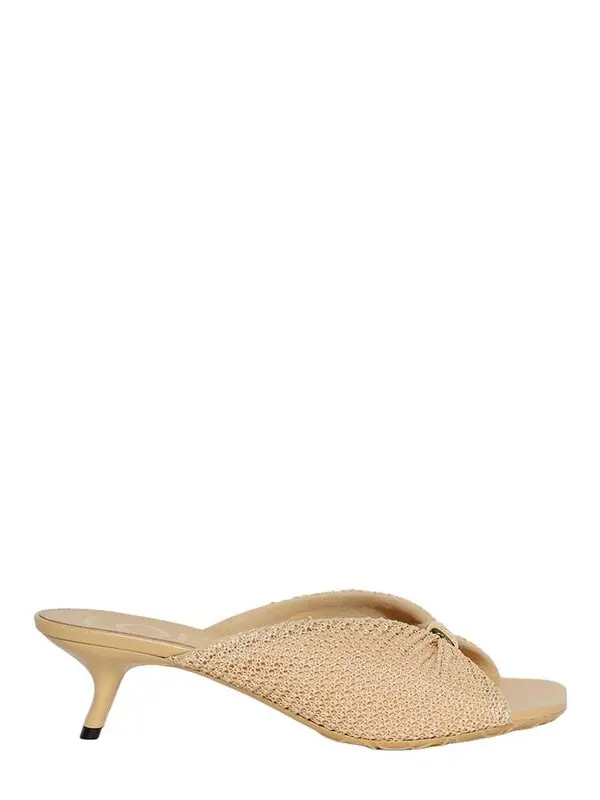 Loewe Pebble Soft Slide Mules - Natural