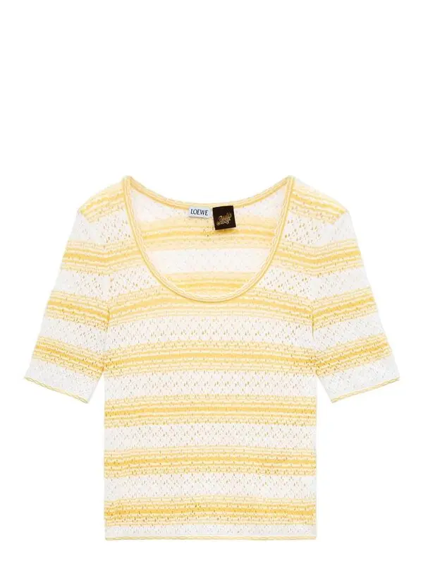 Loewe Short Sleeve Sweater - Yellow