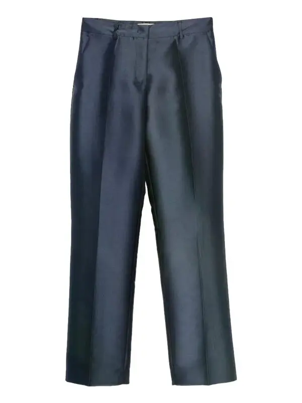 NINA 14.7 Pressed Crease Tailored Trousers - Blue
