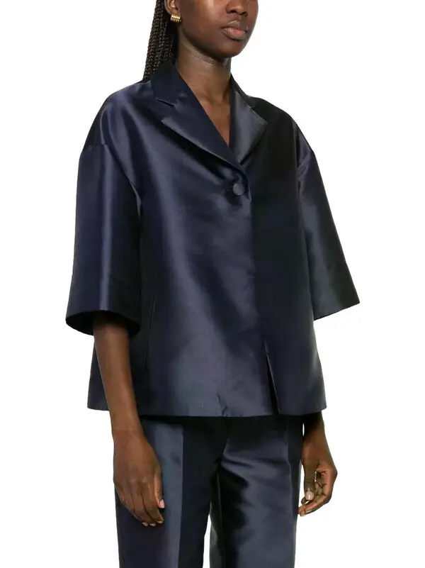 NINA 14.7 Satin Finish Jacket - Blue