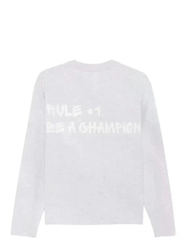 GEORGE. Logo Print Long Sleeve T-shirt - Grey