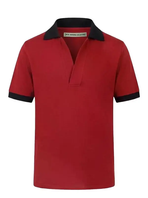 META CAMPANIA COLLECTIVE Vic Polo T-shirt - Red