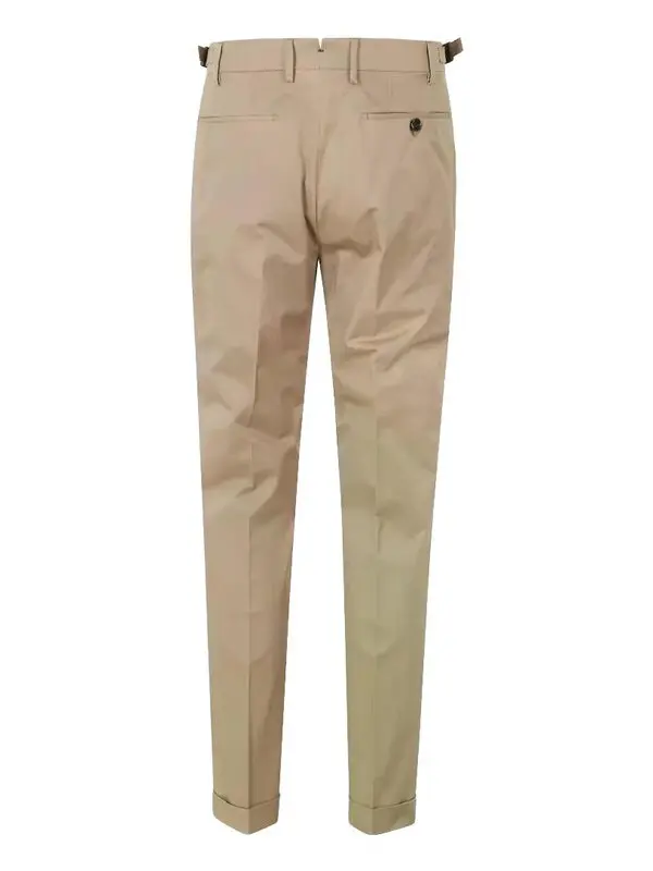BERWICH Tailored Trousers With Turn-up Hems - Neutrals