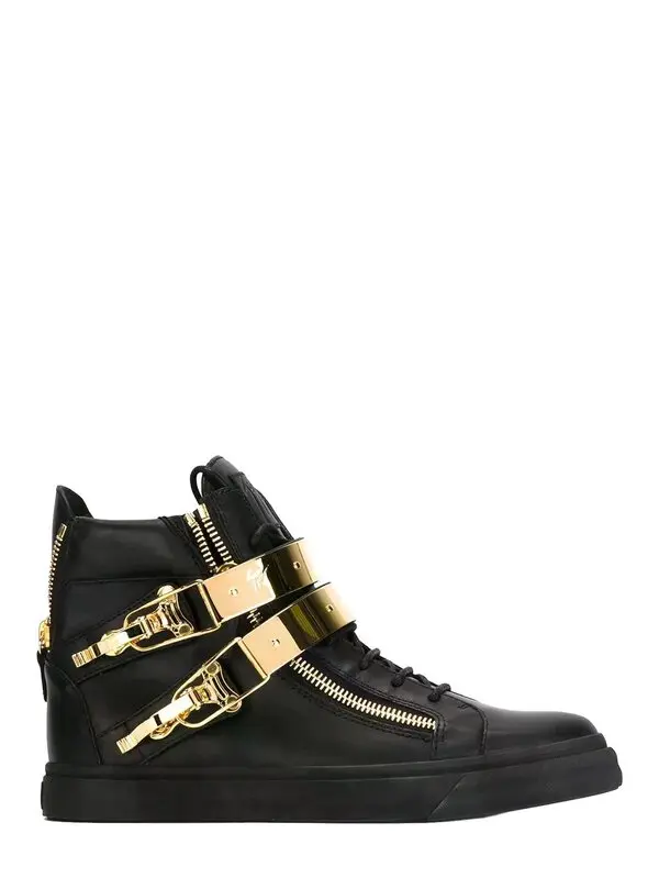 GIUSEPPE ZANOTTI Skylar Hi-top Sneakers - Black