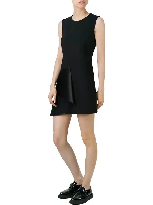 Neil Barrett Sleeveless Asymmetrical Dress - Black