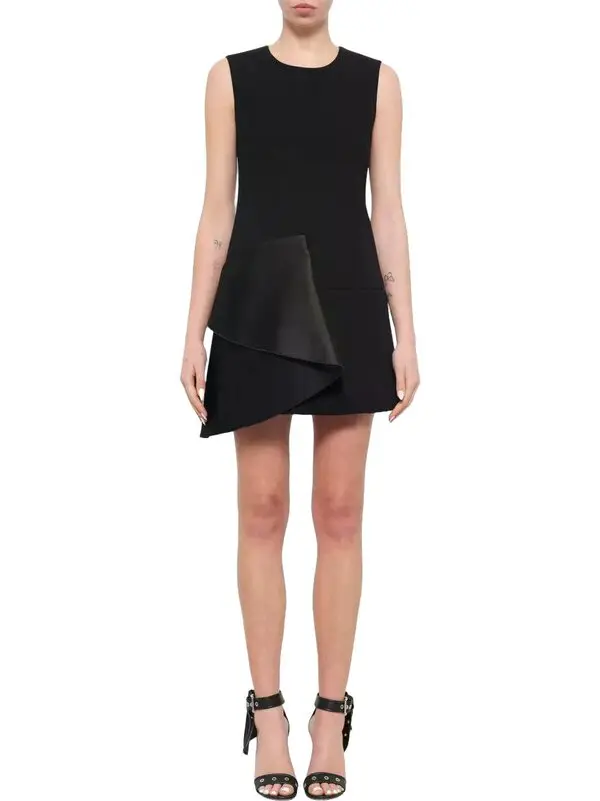 Neil Barrett Sleeveless Asymmetrical Dress - Black