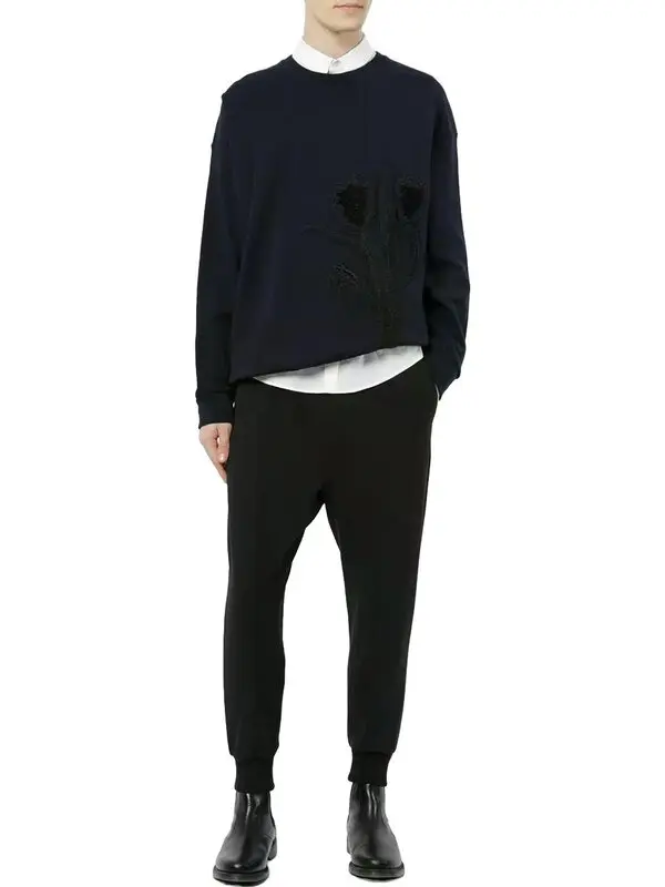 WOOYOUNGMI Embroidered Flower Jumper - Blue