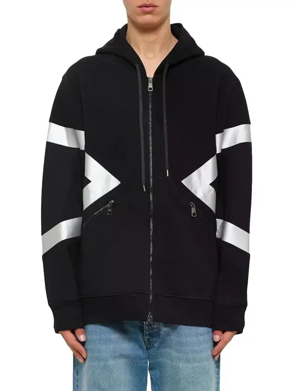Neil Barrett Modernist Hooded Jacket - Black