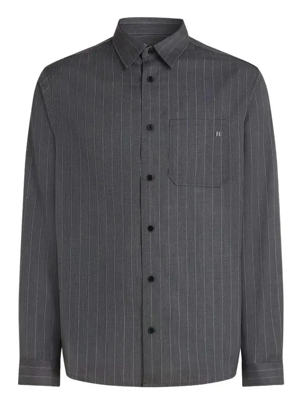 Karl Lagerfeld Pinstripe-pattern Shirt - Grey