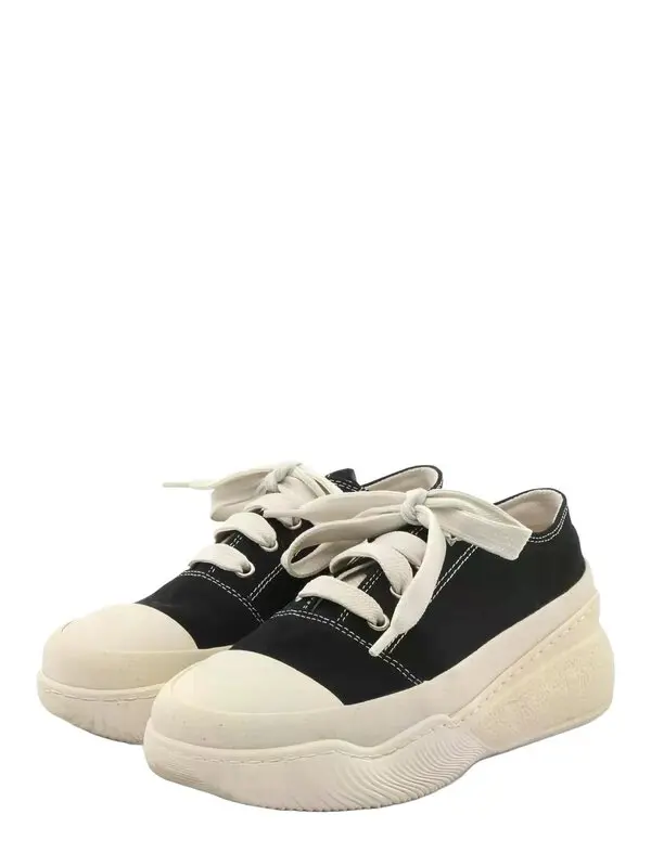 Stella McCartney Canvas Lace-up Sneakers - Black