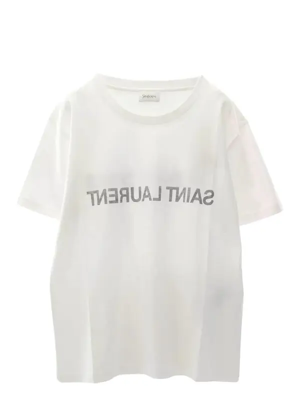 Saint Laurent Reverse Logo T-shirt - White
