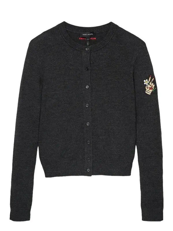 Marc Jacobs Appliqué Cardigan - Grey