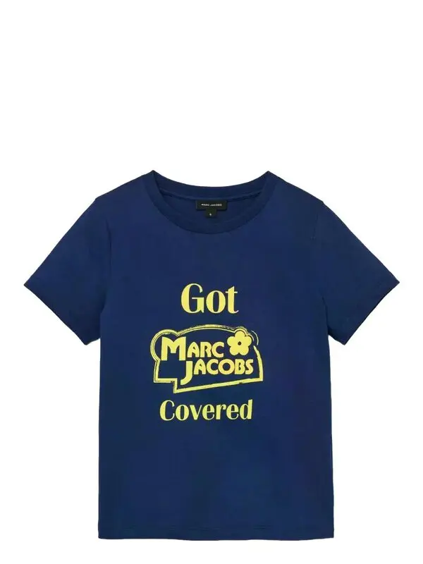 Marc Jacobs Logo Print Cotton T-shirt - Blue