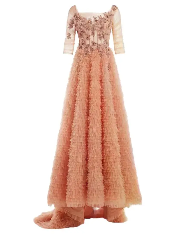 GATTINOLLI BY MARWAN Naila Gown Dress - Orange