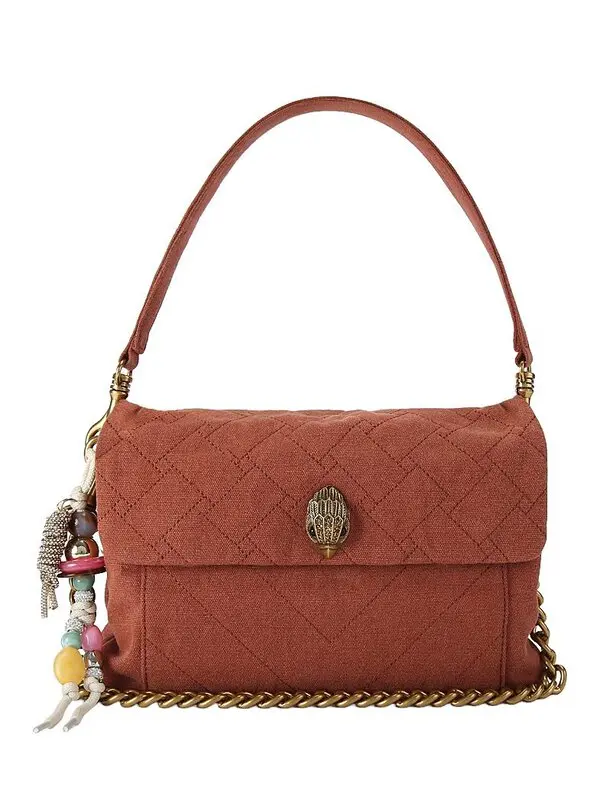 Kurt Geiger Celia Patchwork Shoulder Bag - Rust/copper