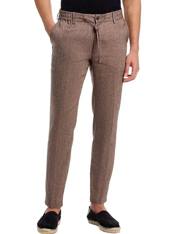 BOSS H-kane Modern Regular Fit Pants - Dark Brown