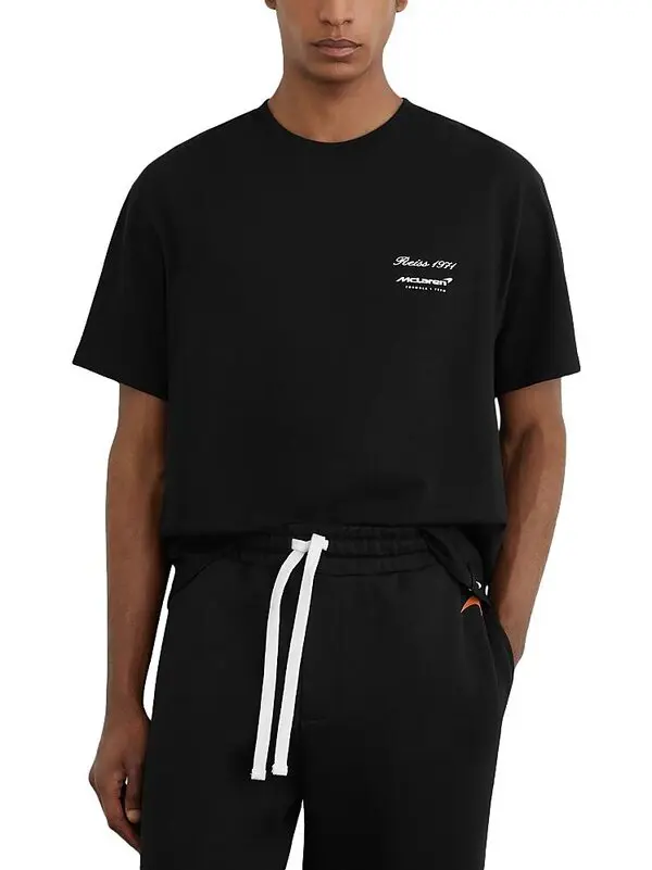 REISS X Mclaren Stirling Cotton T-shirt - Black