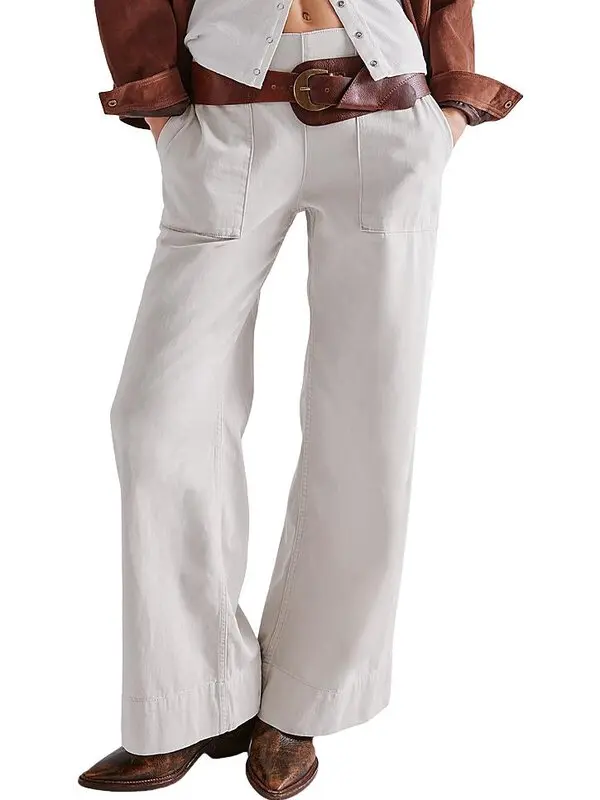 Free People Breezy Relaxed Pull On Jeans - Bright Light