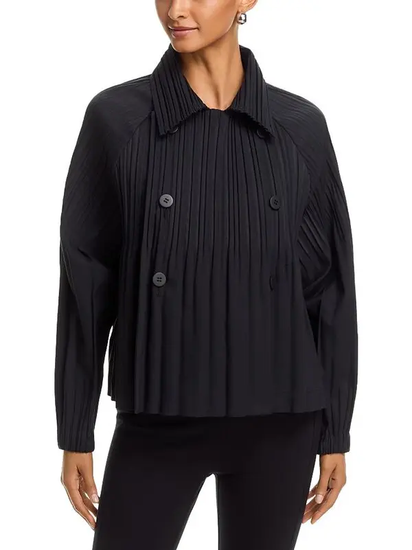 Issey Miyake Double-breasted Coat - Black