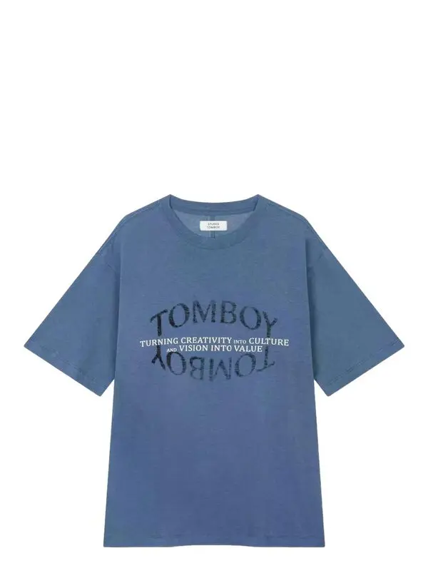 STUDIO TOMBOY Logo-print T-shirt - Blue