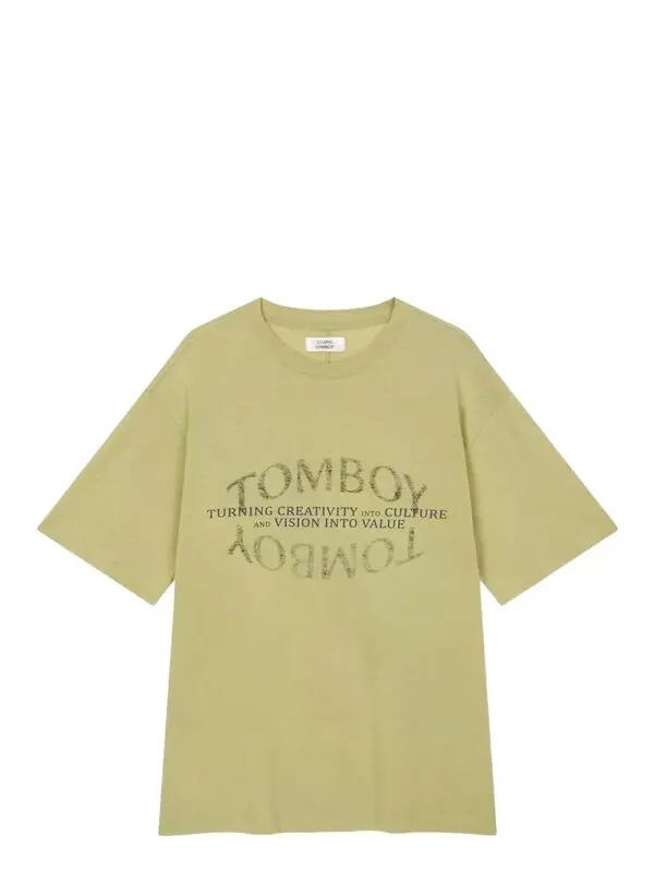 STUDIO TOMBOY Tombopy Logo Print T-shirt - Green