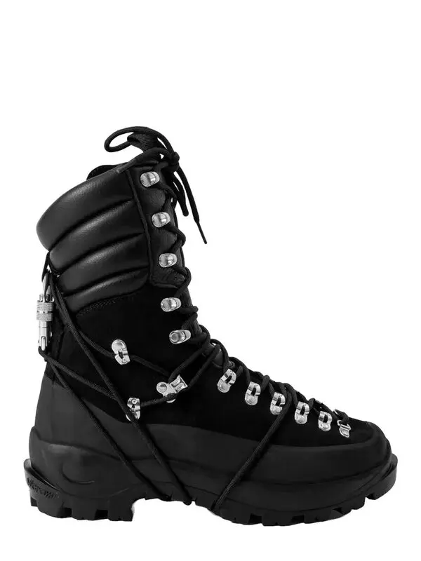 HELIOT EMIL Quilted Lace-up Hiking Boots - Black