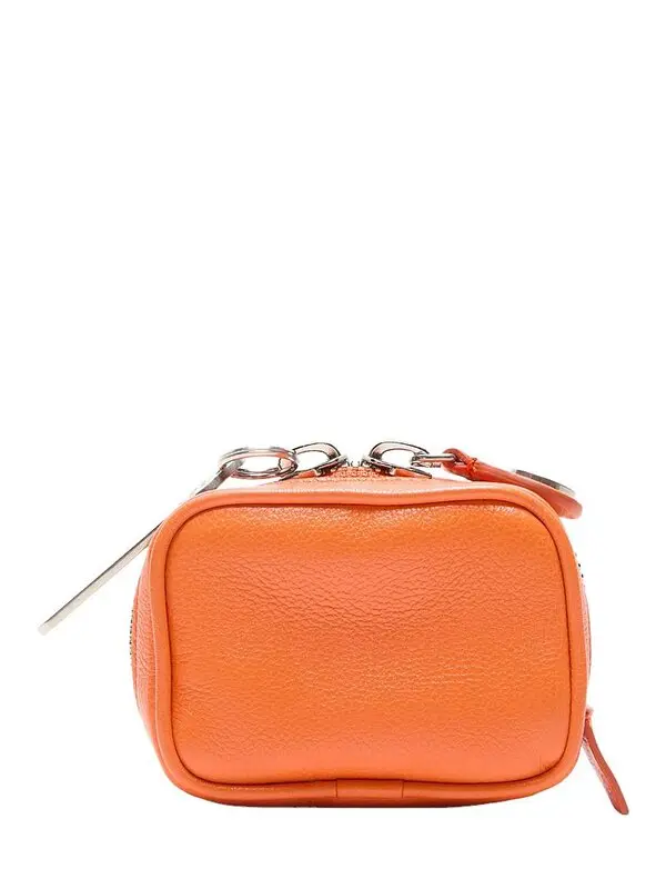 Acne Studios Camero Clip V Leather Pouch - Orange