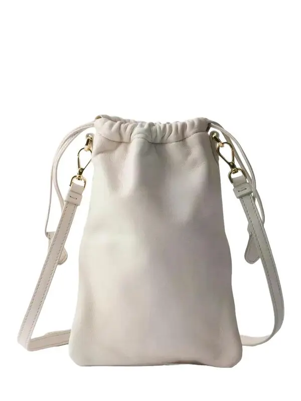 Prada Nappa Leather Pouch - Neutrals
