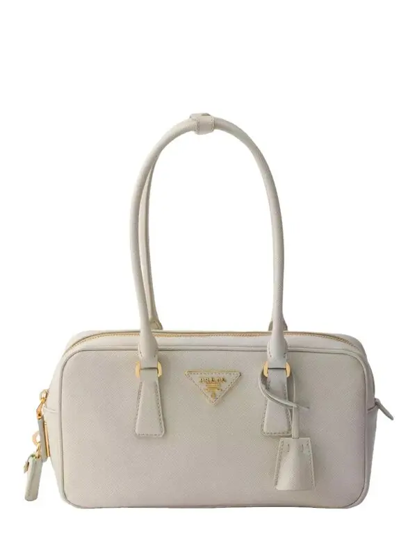 Prada Small Saffiano Leather Top-handle Bag - Neutrals