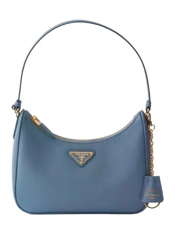 Prada Re-edition 2005 Saffiano Leather Mini Bag - Blue
