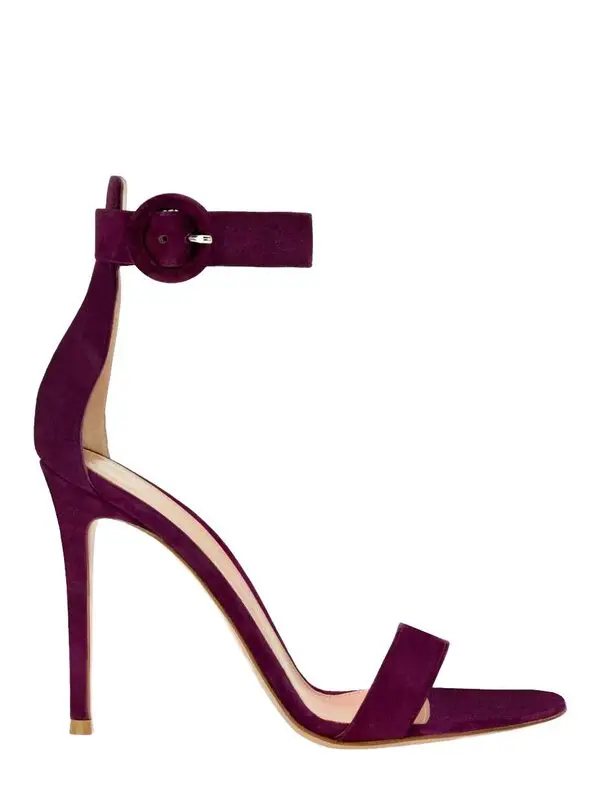 GIANVITO ROSSI Portofino Heeled Sandals - Purple
