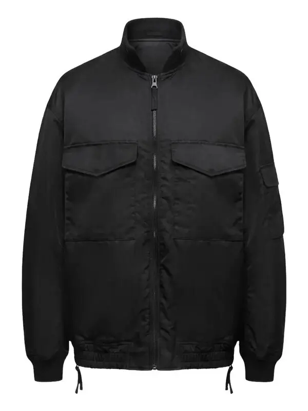Comme Des Garçons Zip-up Pocket Detail Jacket - Black