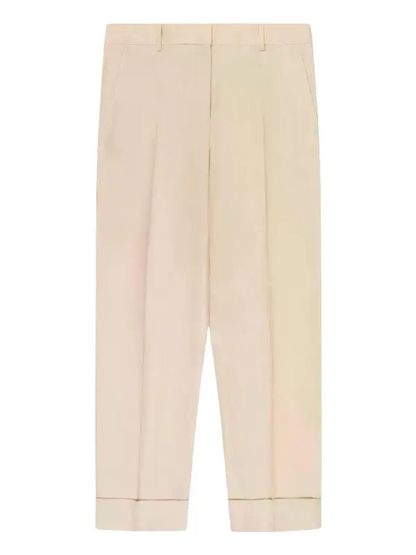 Incotex Regular-fit Turn-up Trousers - Neutrals