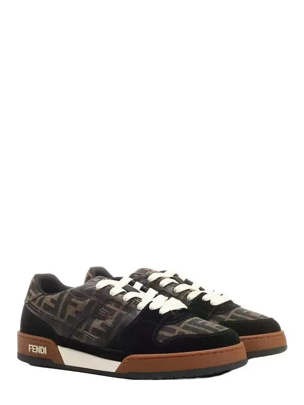 Fendi Ff Jacquard Sneakers - Brown