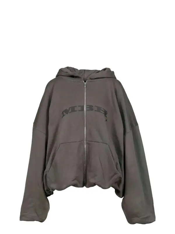MISBHV Inflated Mbh Devil Zip-up Hoodie - Grey