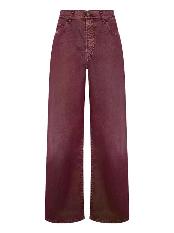 DIESEL® High-waisted Wide-leg Jeans - Red