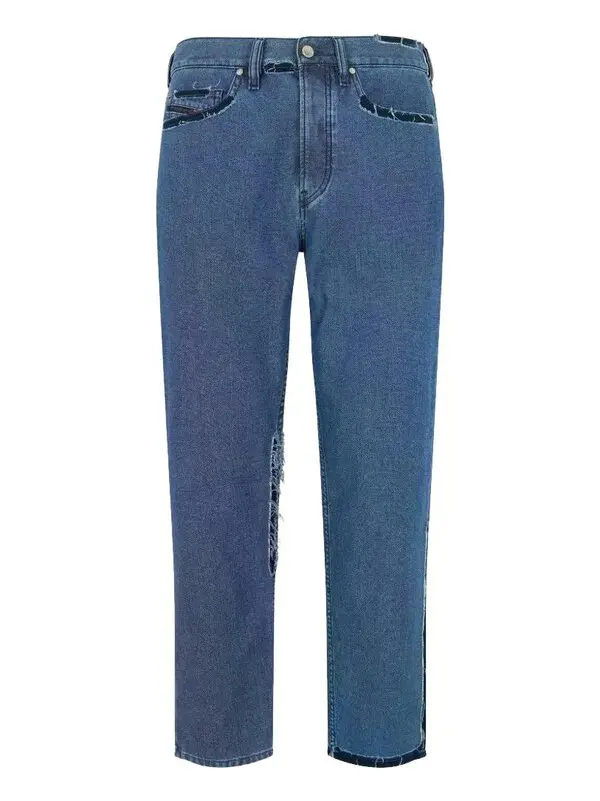 DIESEL® Distressed Straight-leg Jeans - Blue