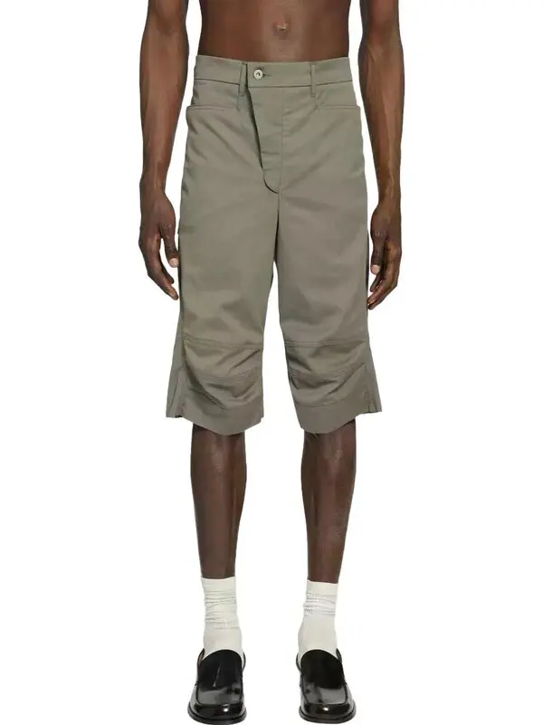 BRYAN JIMENEZ Cotton Bermuda Shorts - Grey