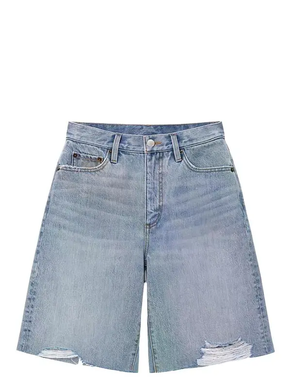 HEY JOANIE Coastal Breeze 90's Distressed Shorts - Blue